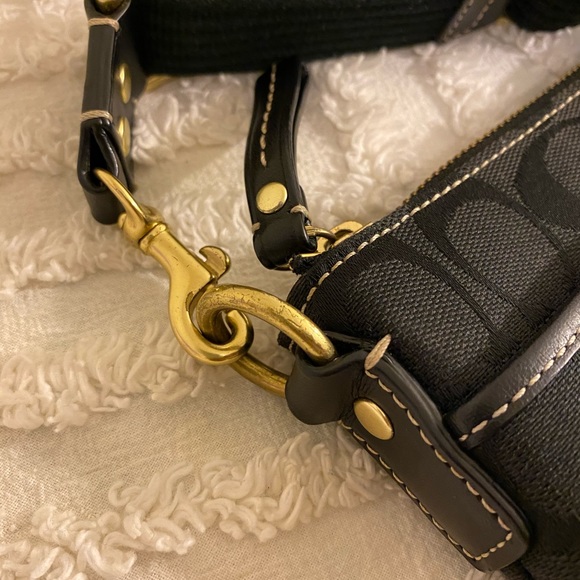 Coach | Bags | Coach Crossbody Bag Black Monogram Print | Poshmark
